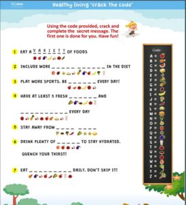 9 Free Nutrition Worksheets for Kids - Health Beet