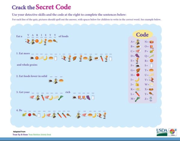 9 Free Nutrition Worksheets for Kids - Health Beet