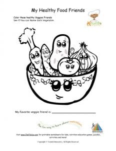 9 Free Printable Nutrition Coloring Pages for Kids - Health Beet