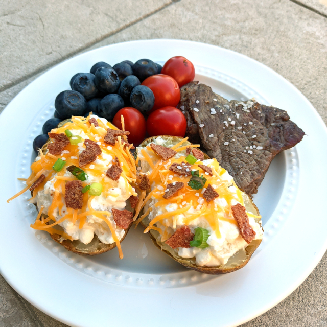 Twice Baked Cottage Cheese Potatoes - Health Beet