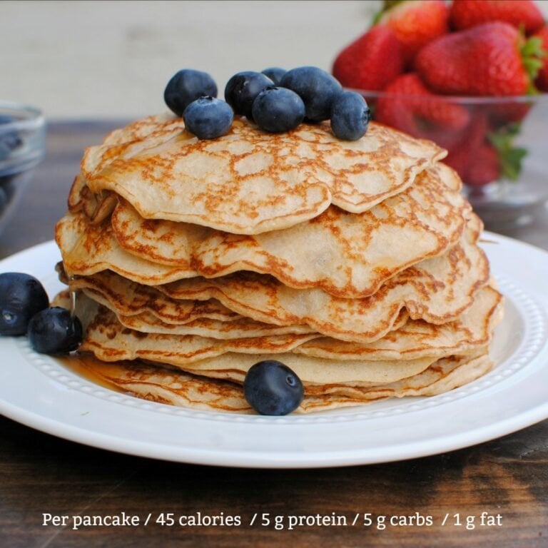 Low Calorie Pancakes Recipe 🥞 {High Protein and only 3 Ingredients ...