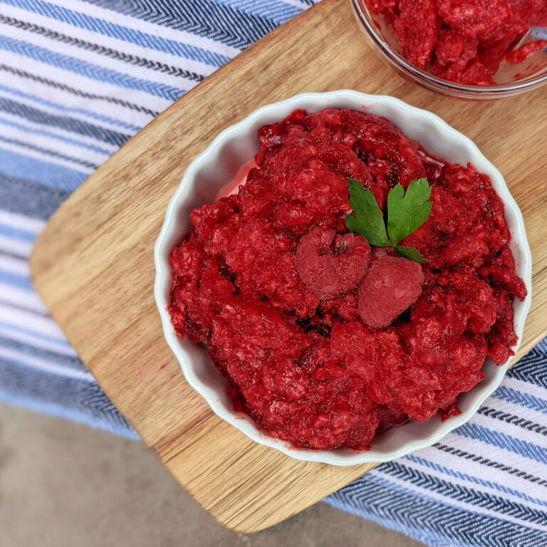 High Fiber Sugar Free Raspberry Italian Ice - Health Beet