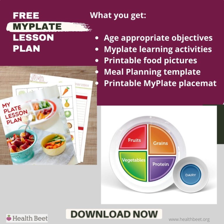 7 Fun Nutrition Activities for Teaching Choose MyPlate {with Free ...