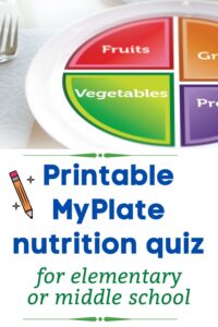 MyPlate Nutrition Quiz for Grades 4-9 - Health Beet