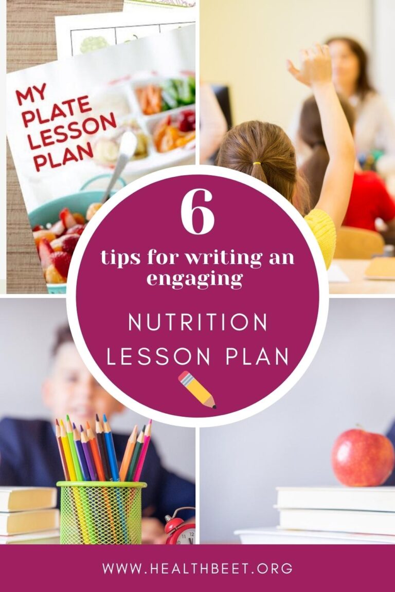 6 Tips for Writing an Engaging Nutrition Lesson Plan For Your Health ...