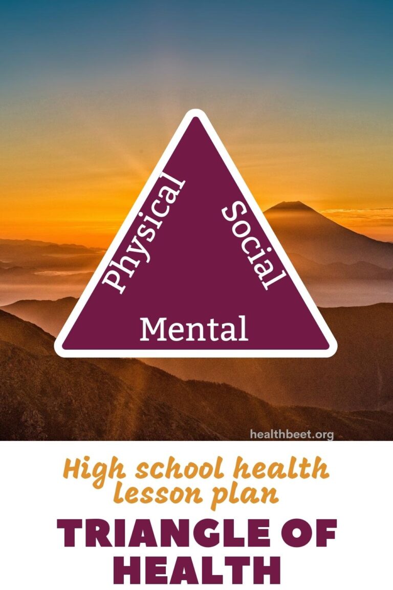Triangle of Balanced Health: High School Health Lesson Plan - Health Beet