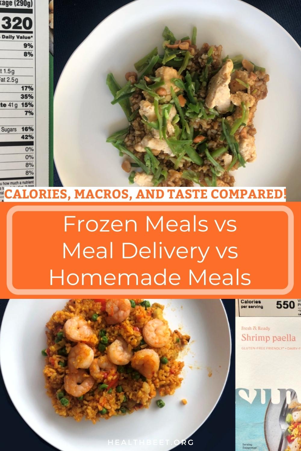 Comparing Healthy Frozen Meals Vs Meal Delivery Vs Homemade Dinner Comparing Healthy Frozen Meals Vs Meal Delivery Vs Homemade Dinner