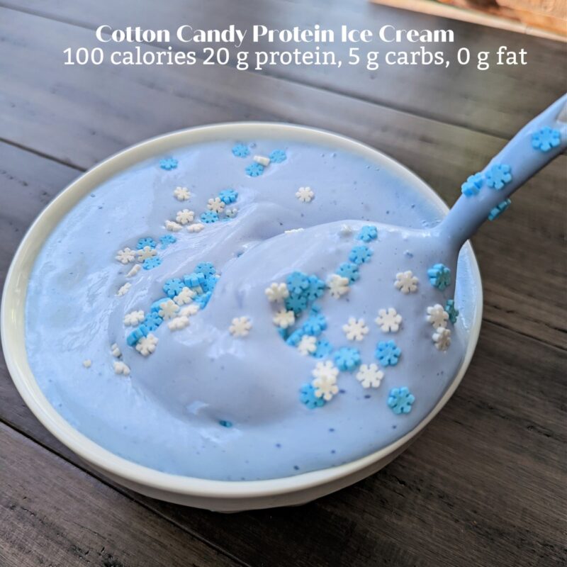 1 ingredient Cotton Candy Protein Ice Cream - Health Beet