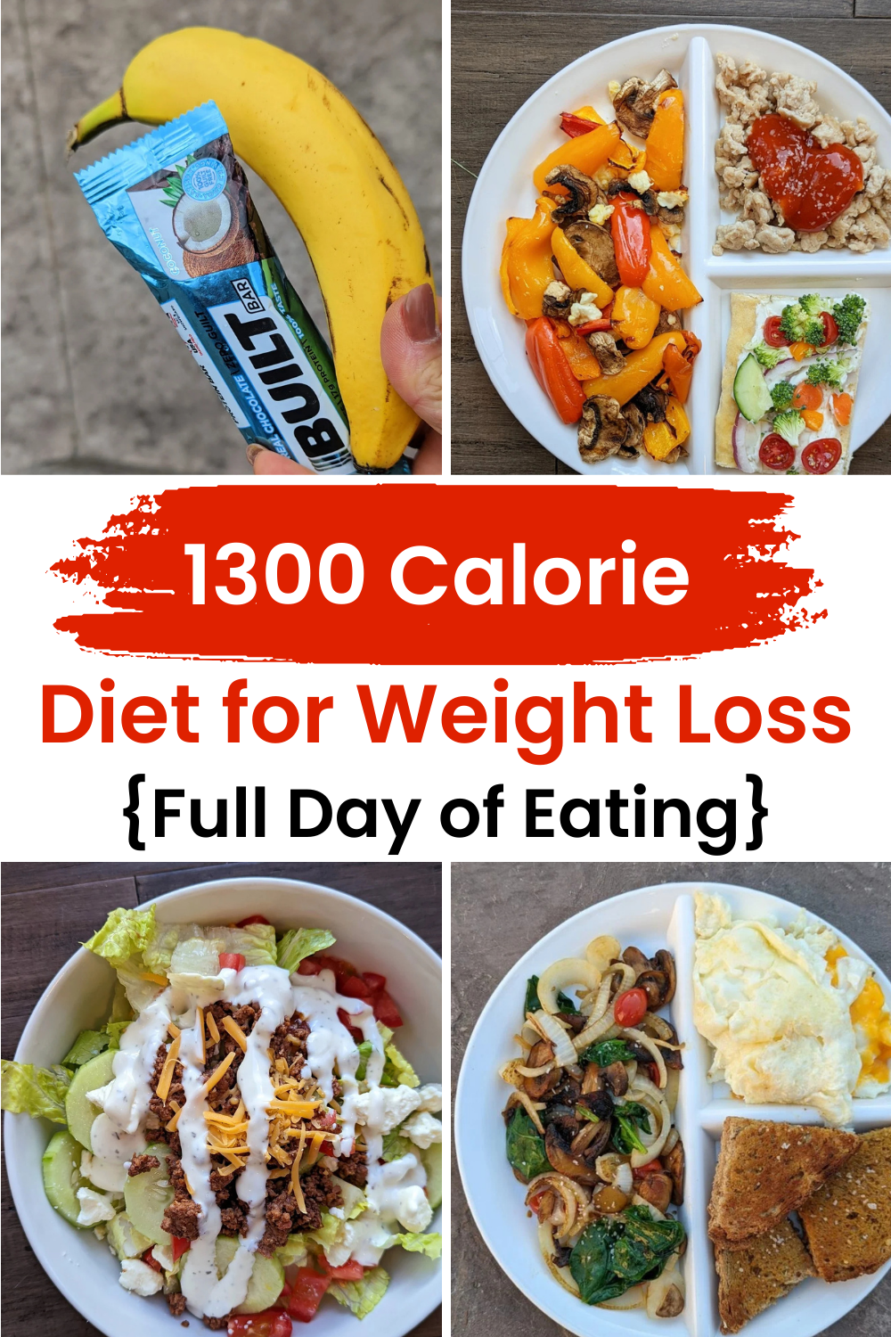 1300 Calorie Diet for Weight Loss {Full Day of Eating} - Health Beet