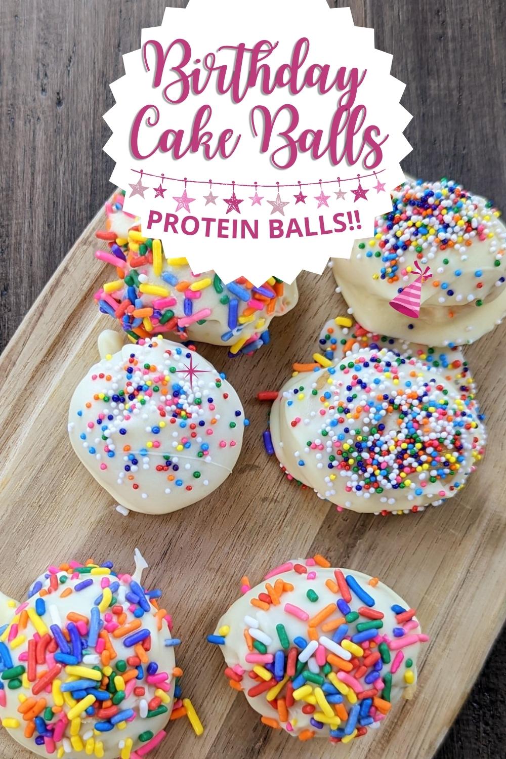 Easy Protein Cake Balls {Tastes like Cake Pops!) 123 calories - Health Beet