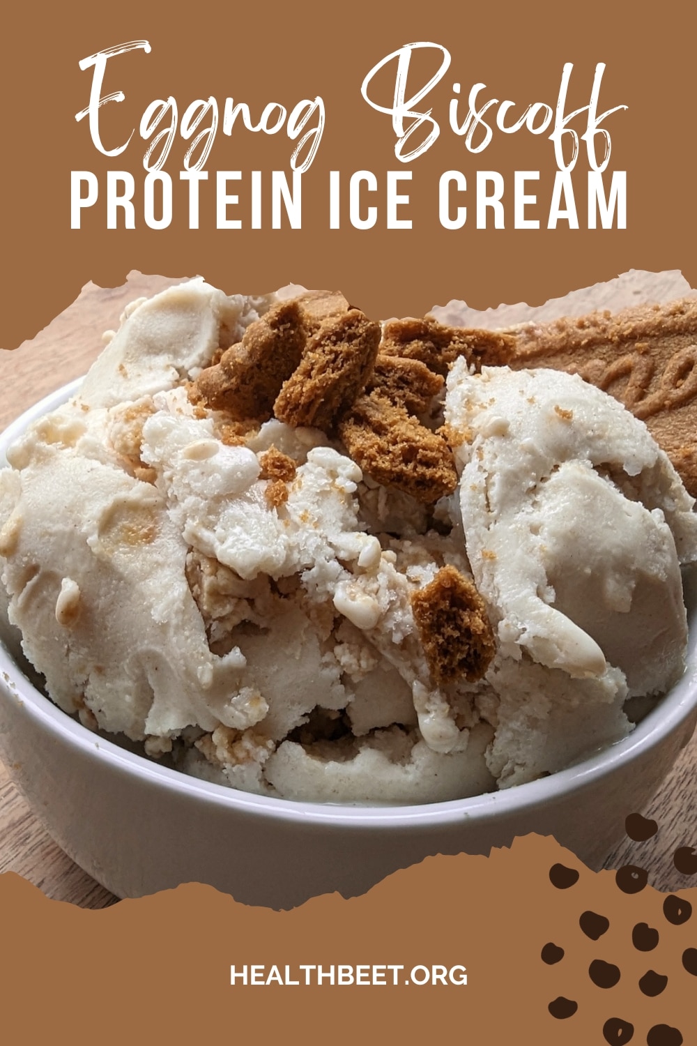 Eggnog Biscoff Protein Ice Cream {Clean Simple Eats Recipe} - Health Beet