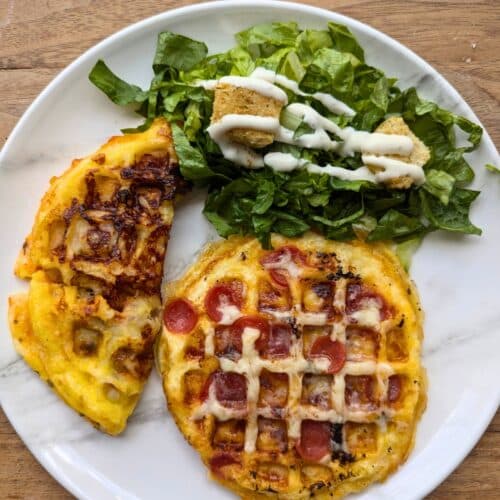 Quick & Easy Pizza Chaffle: Your New Favorite Low Carb Lunch! - Health Beet