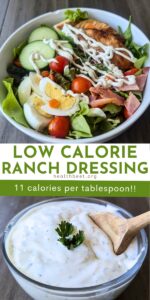 Thick and Creamy Low Calorie Ranch Dressing Recipe {11 calories per ...