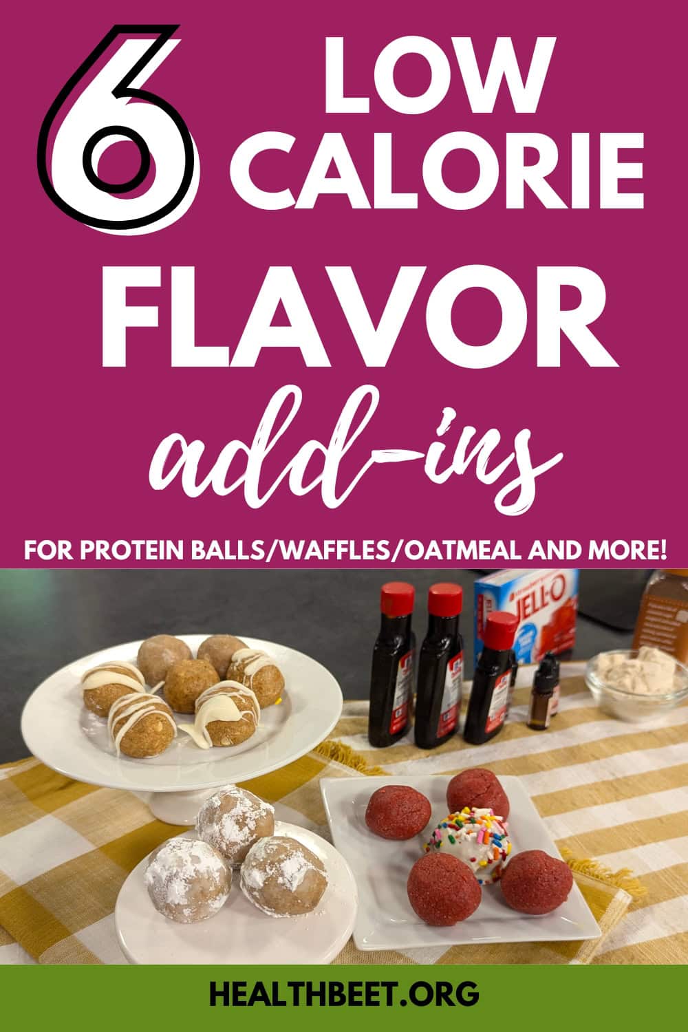 6 Low Calorie Ways to Flavor Protein Balls or other Baked Goods ...